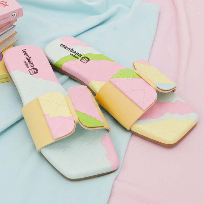 Cotton Candy Flip-Flops for Women | Fun Colors & Cloud Comfort – Teenbaan